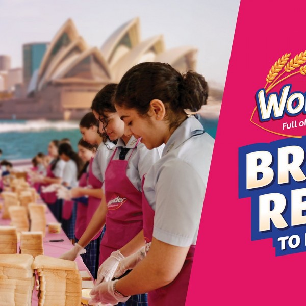 Wonder and Eat Up Set New Sandwich Record to Help Feed Aussie Kids